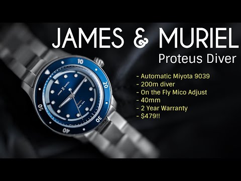James & Muriel Proteus Automatic Diver Miyota 9039 - Un-Boxing - Best new Diver under $500 ?