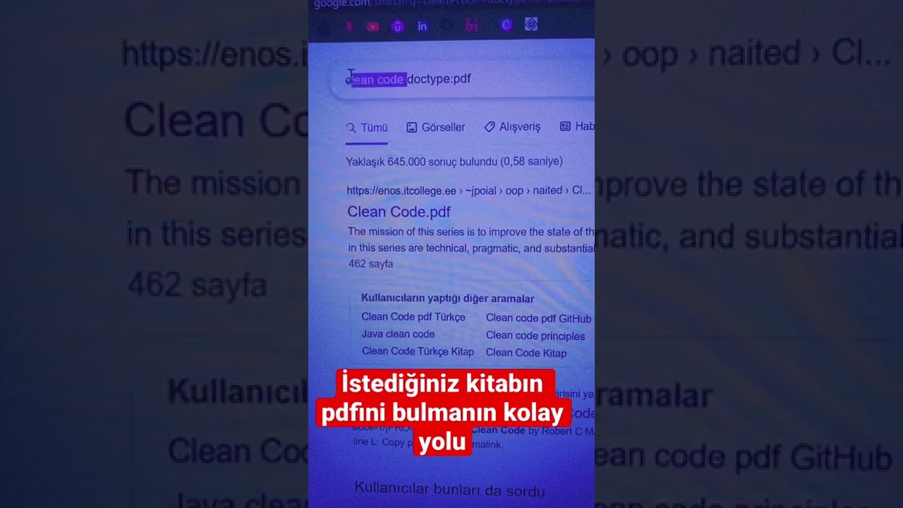 Kitapların  PDF’ini bulmanın kolay yolu