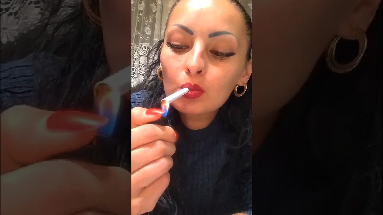 Valery Smoking Cigarettes Aesthetic 4K💋🎥 #viralshorts #smokingfetish