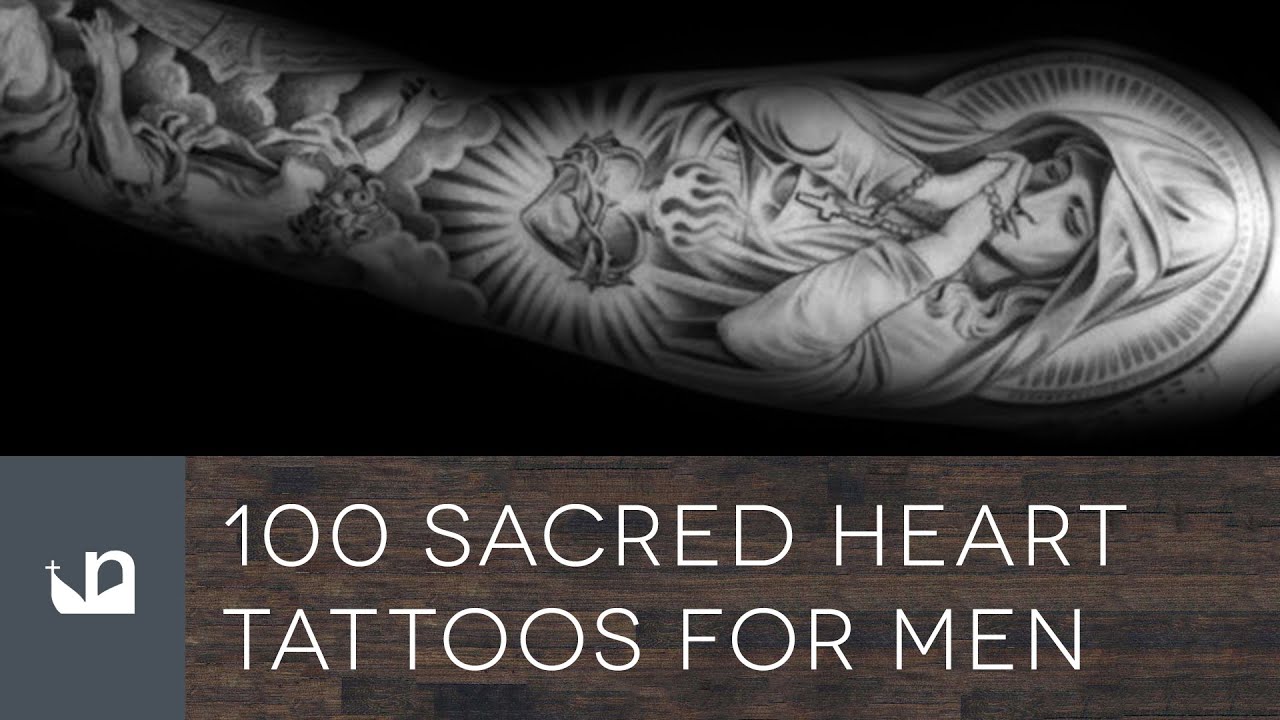 100 Sacred Heart Tattoos For Men