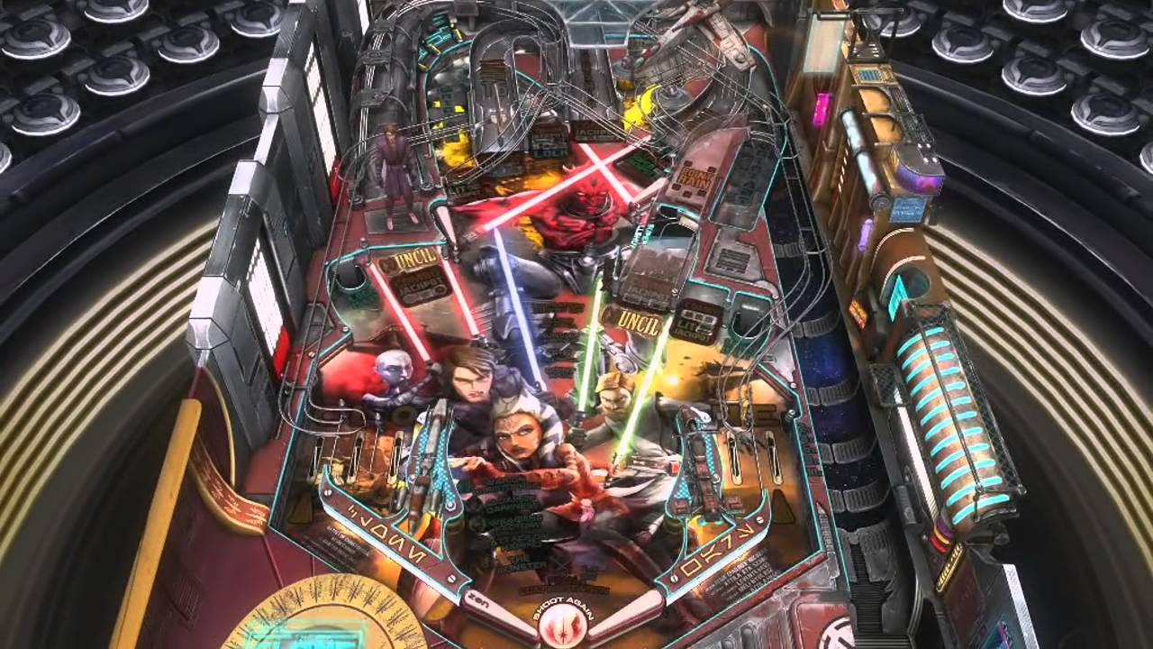 Zen Pinball 2 (PS3) - Star Wars Pinball - The Clone Wars table ...