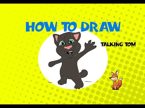 How to draw Talking Tom the Game – STEP BY STEP GUIDE – ART LESSON ...