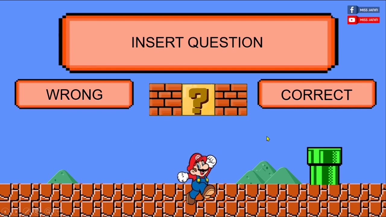 Super Mario Game in PowerPoint | Editable Template