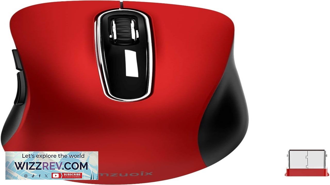 memzuoix 2.4G Wireless Mouse 1400 DPI Mobile Optical Cordless Mouse with USB
