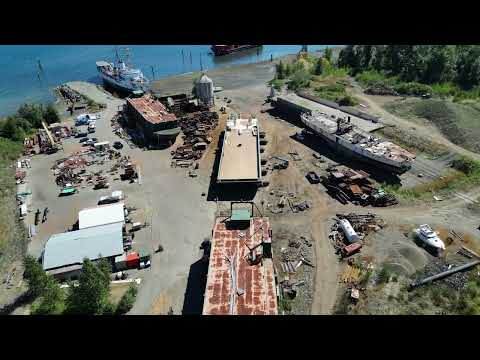 Deep Water Recovery ship breaking readying barge to cross the cancelled ...