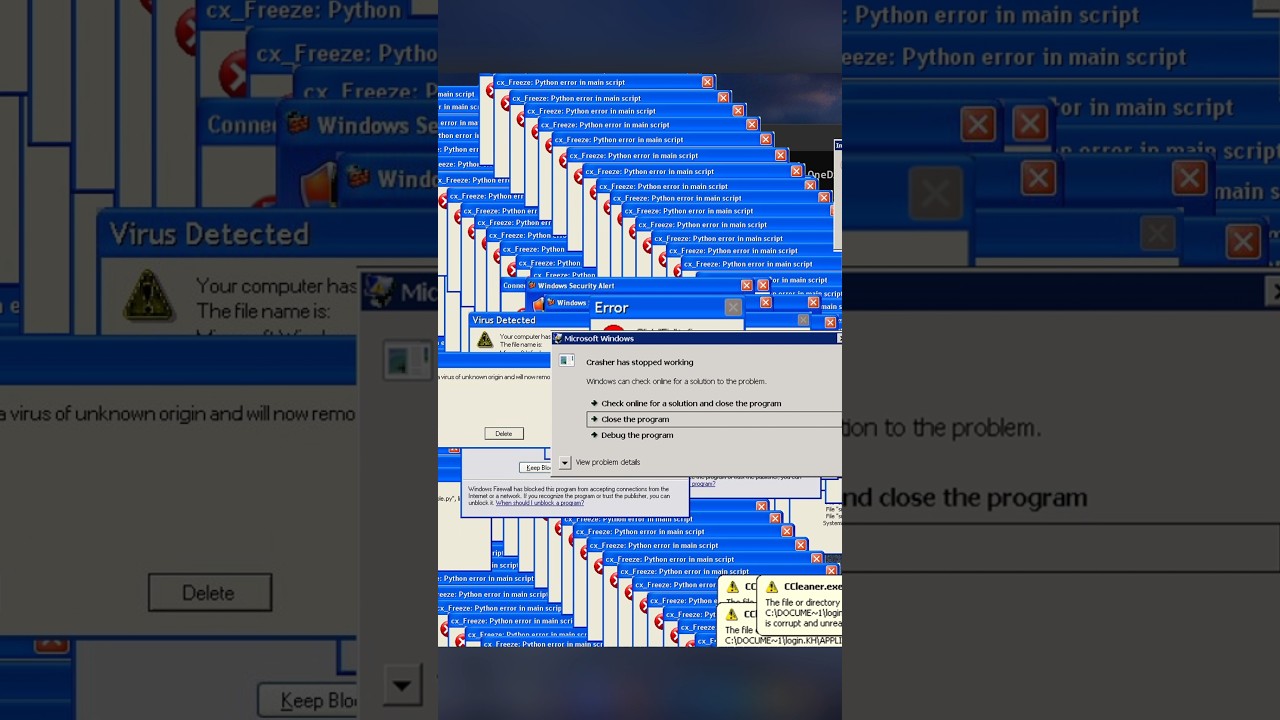 I Made a Virus and It froze my Computer #shorts