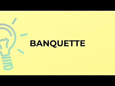 What is the meaning of the word BANQUETTE?
