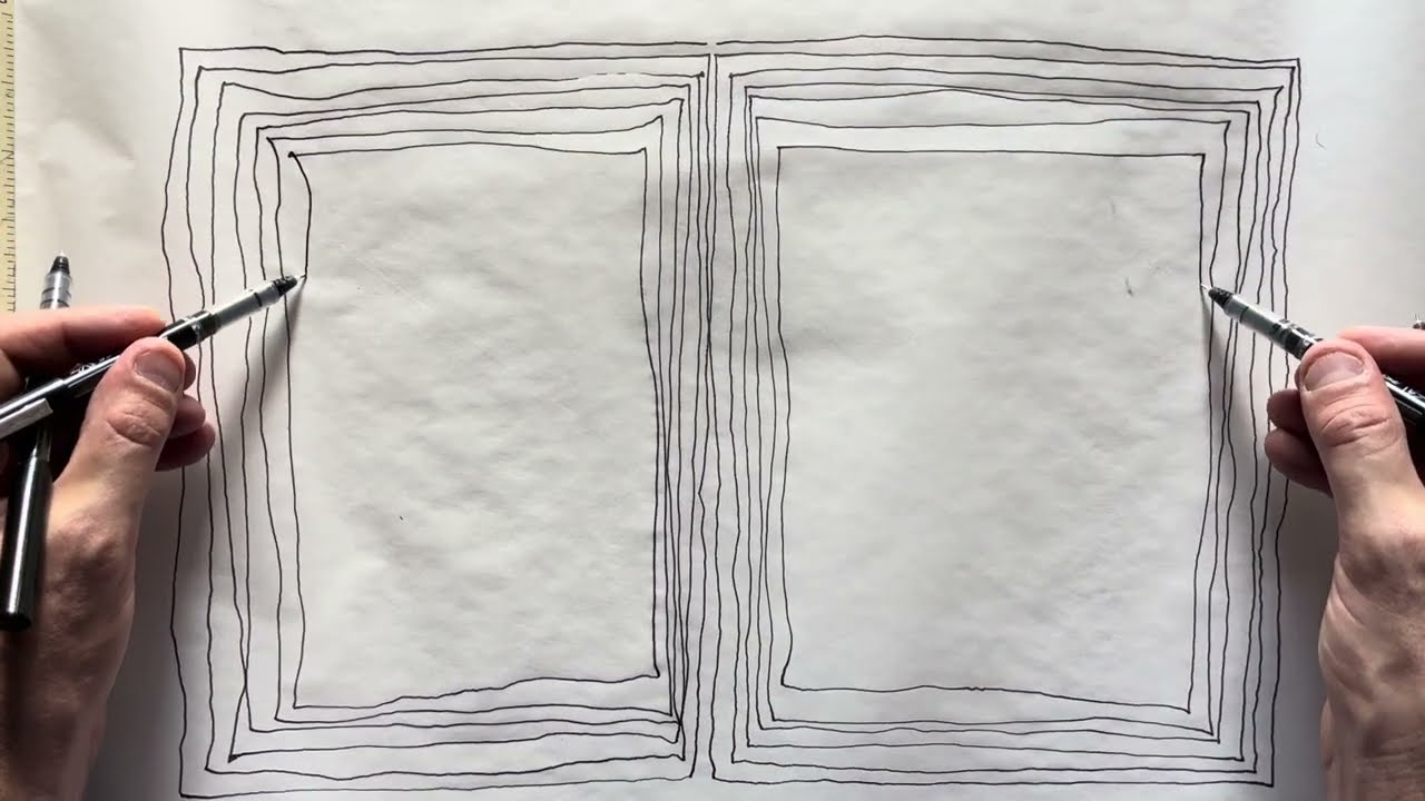 Sketching Practice - Brain Training Rectangular Spirals