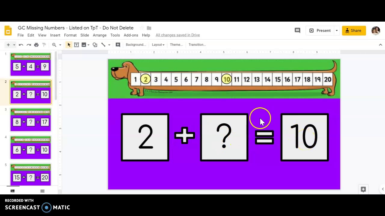 GC Missing Addend - directions