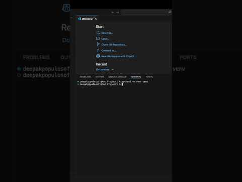 Create a Python Virtual Environment in SECONDS! 💻⚡