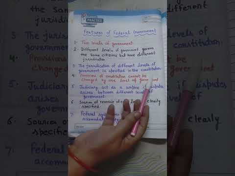 Features Of Federal Government | Federalism | #federalism #civics #class10