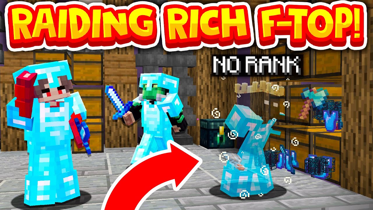 RAIDING *RICH* F-TOP MINECRAFT FACTION AS A SOLO..! (FREE TO PLAY)