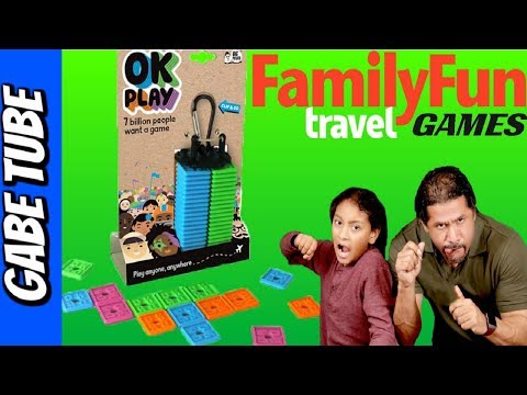 Family Fun Travel Games OK PLAY Strategy Game UNBOXING Gabe Tube TV