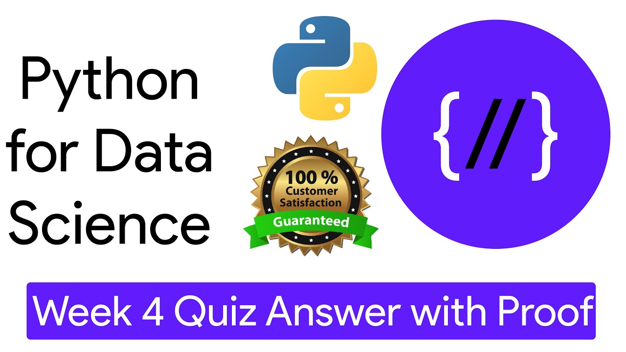 NPTEL Python for Data Science Week 4 Quiz answers with detailed proof of each answer