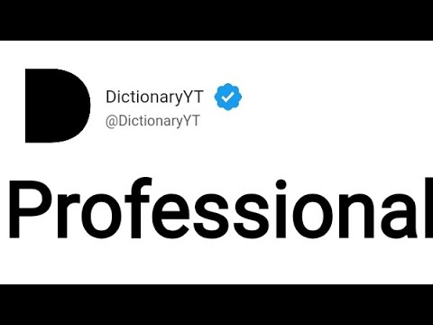 Professional Meaning in English