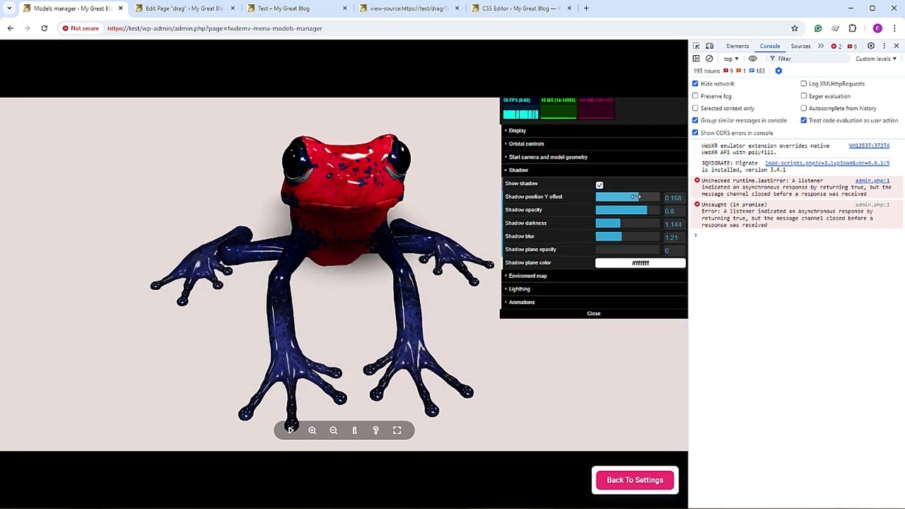 Easy 3D Model Viewer WordPress Plugin
