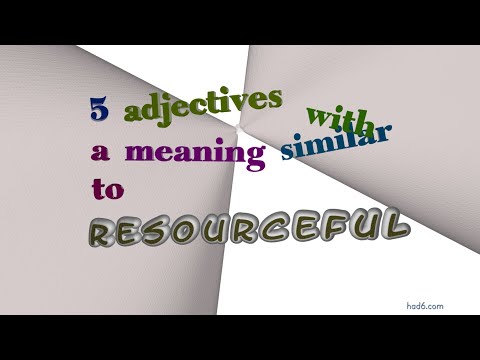 resourceful - 6 adjectives which are synonym to resourceful (sentence examples)