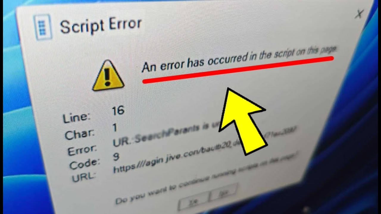 An Error Has Occurred in the Script on This Page in Windows 11/10/8/7 - How To Fix Script Error ✅