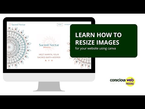 How to change the size of your images on your website.