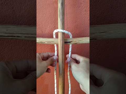 A Common Lashing Wood Knot You Need To Know. #knots #shorts