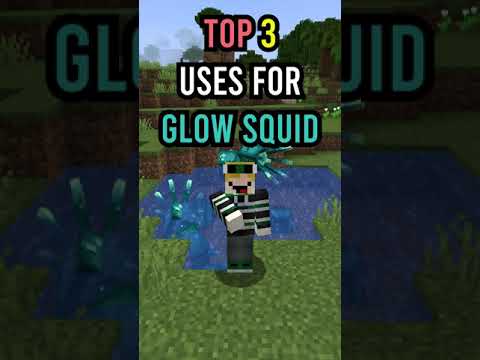 Minecraft: Top 3 Uses For Glow Squid #shorts