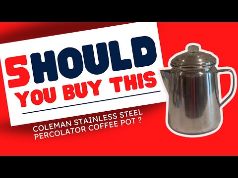 Brew the Perfect Cup: Coleman Stainless Steel Percolator Coffee Pot Unboxing & Review | Camping