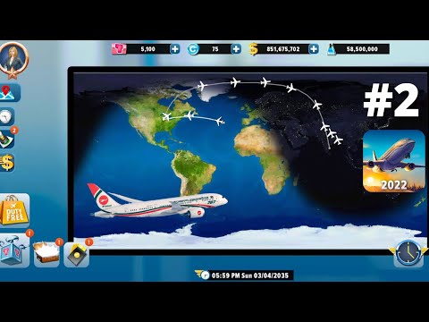 Airlines Manager Tycoon 2022 gameplay walkthrough part 2 । The NPJ Gaming #2