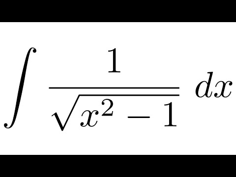 Integral of 1/sqrt(x^2-1) - Integrals ForYou