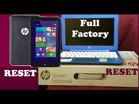 HP STREAM Factory Restore Windows RESET Laptop or Tablet 11 13 14 11-d 11-p 11-r 13-C 7 8 G3 G4 X360