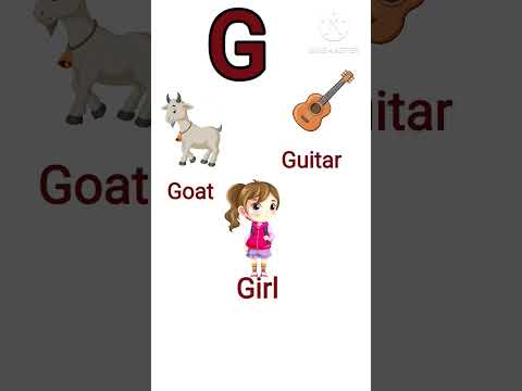 #words start with letter-g#g for goat#g _ words#youtube short #short viral