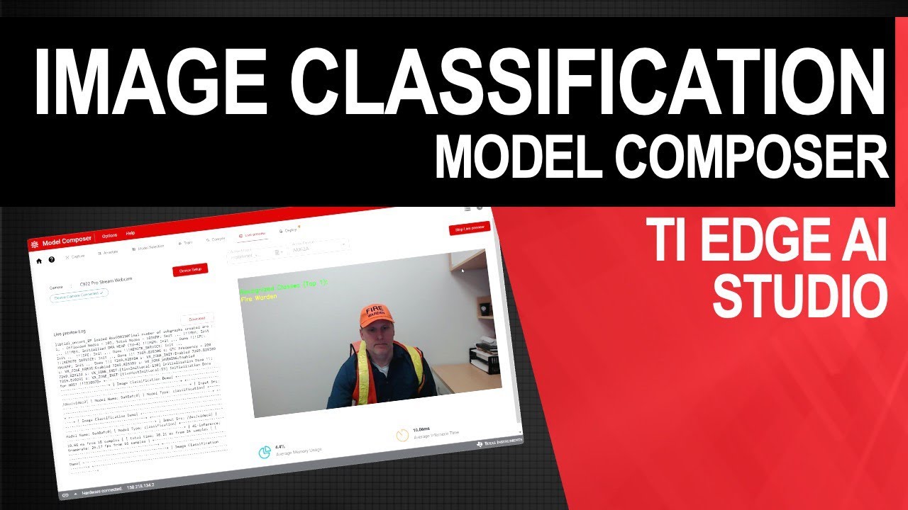 Image classification with Edge AI Studio