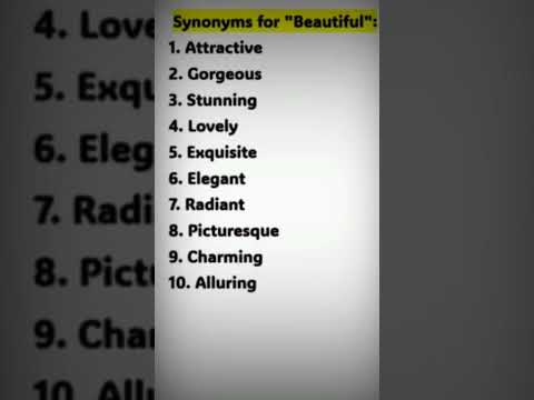 Synonyms for Beautiful #synonyms for Gorgeous #ielts