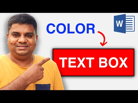 How To Fill a Text Box With Color In Word (Microsoft)