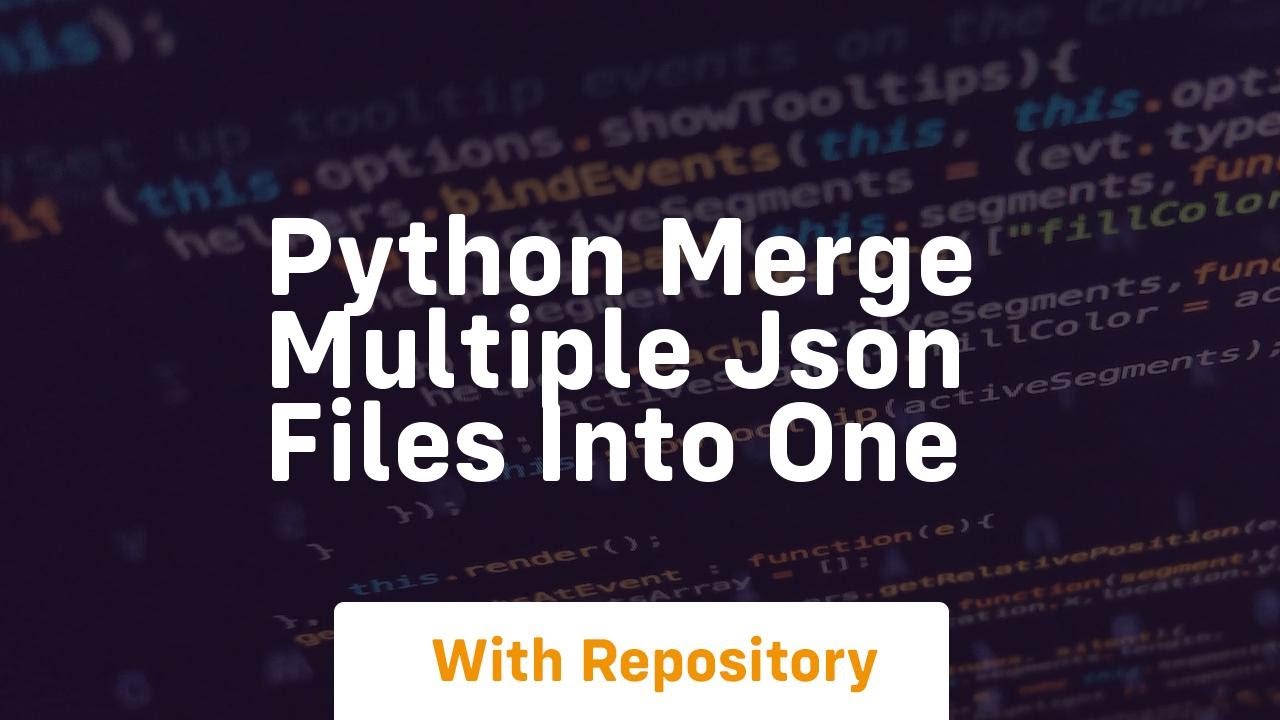 python merge multiple json files into one