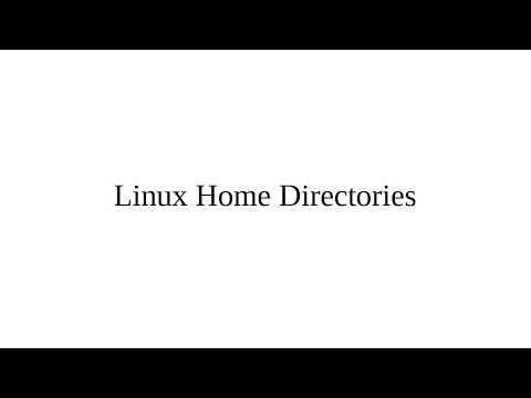 Linux Home Directories