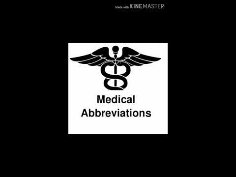 Important medical abbreviations