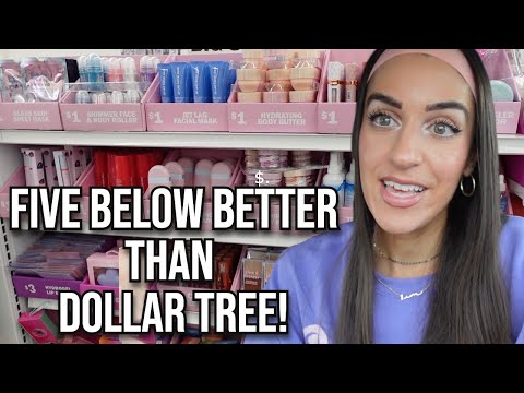 *WOW* NEW FIVE BELOW IS BETTER THAN DOLLAR TREE?! NEW $1.00 MAKEUP FINDS!!