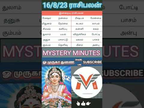 16-8-2023 | இன்றைய ராசி பலன் | Indraya Rasi palan | Daily Rasi Palan,rasi palan,indraya rasi