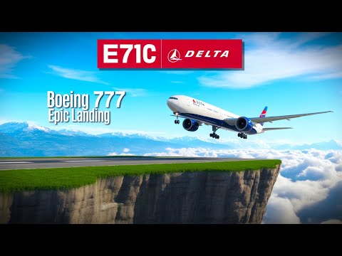 Epic Flight Landing | DELTA AIRLINES Boeing 777