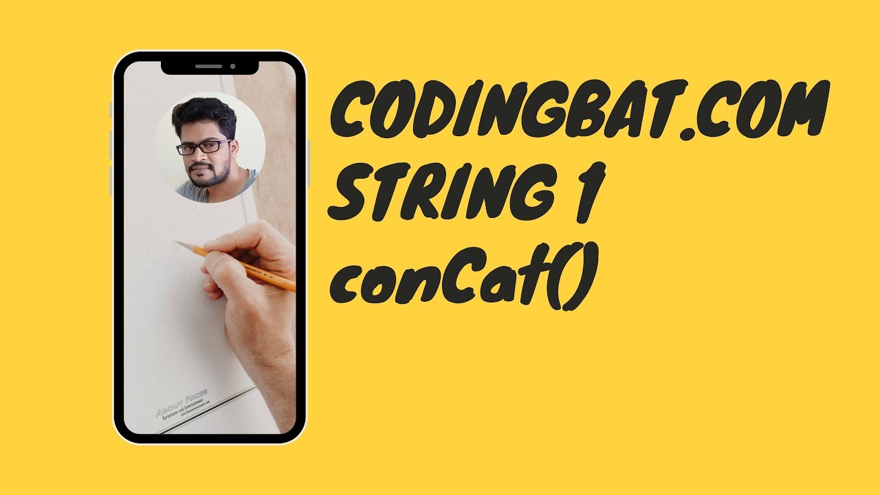 23 Codingbat | String 1  | conCat | Java coding practice | UiBrains | by Naveen Saggam