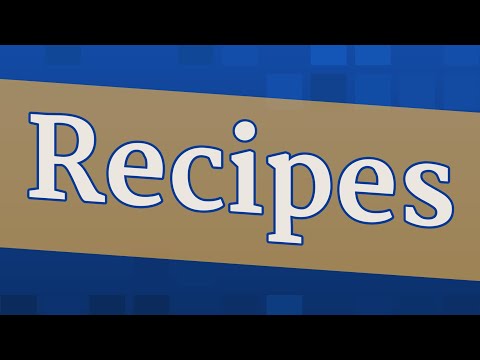 RECIPES pronunciation • How to pronounce RECIPES