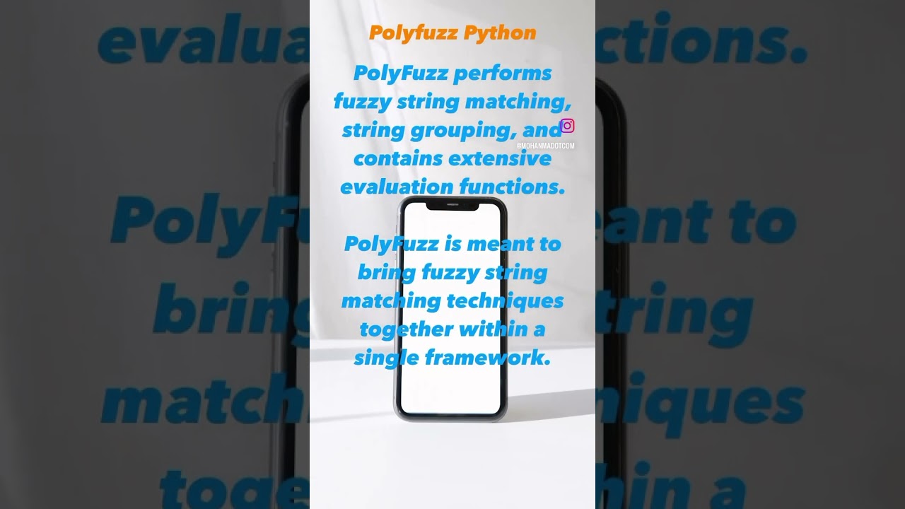 PolyFuzz Python #python #poly #polyfuzz