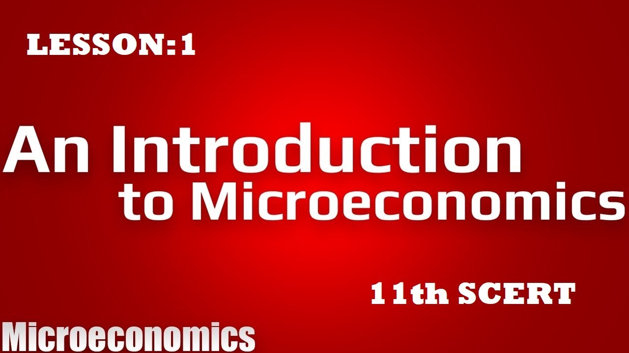 INTRODUCTION TO MICRO ECONOMICS PPT LN:1/11th SCERT/