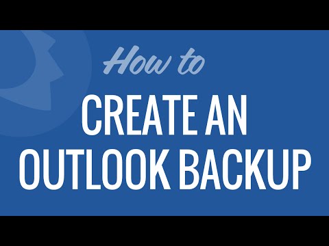 Create an Outlook Backup PST