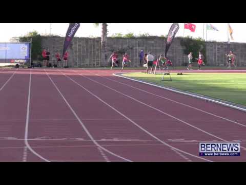 Men's 4x100 Relay Finals At NatWest Island Games, July 19 2013