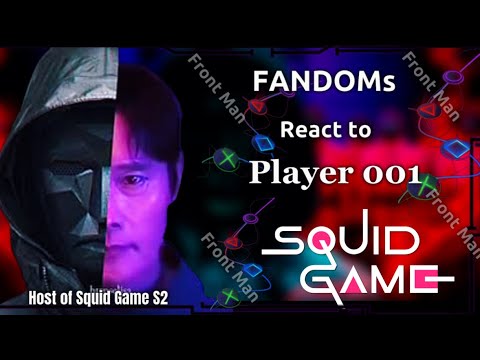 Fandoms react to Front man "001" Squid Game S2‖Gacha Club ‖Host of the Squid Game
