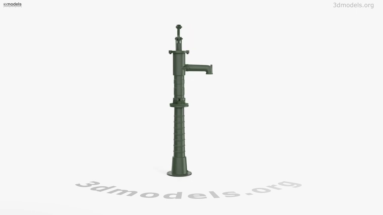 Hand Water Pump 3D model by 3DModels.org