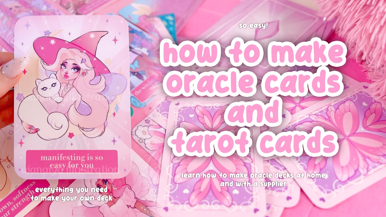 how to make oracle decks and tarot decks ♡ designing your own oracle deck, make your own tarot deck