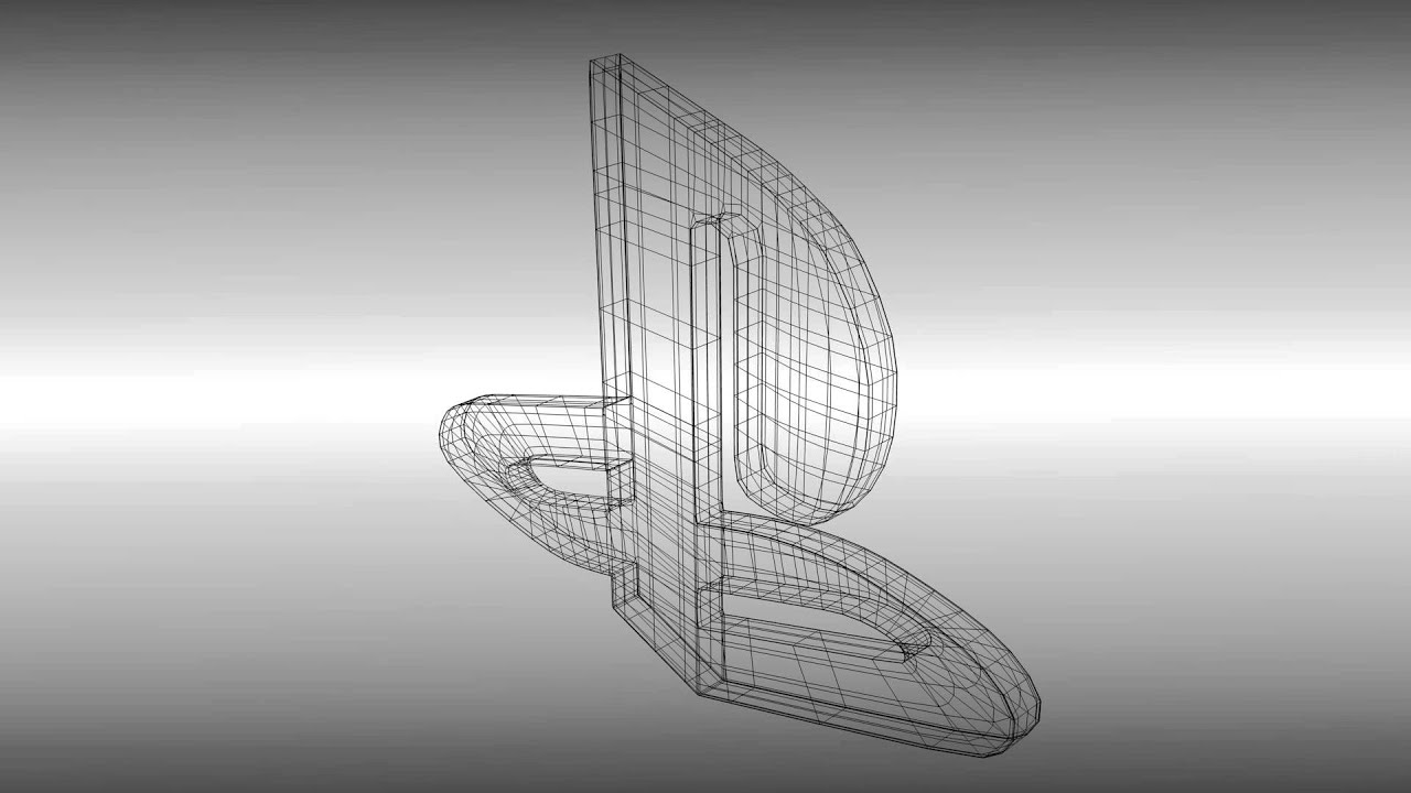 Playstation logo 3D model from CGTrader.com