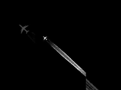 Simple black trace aircraft wallpaper